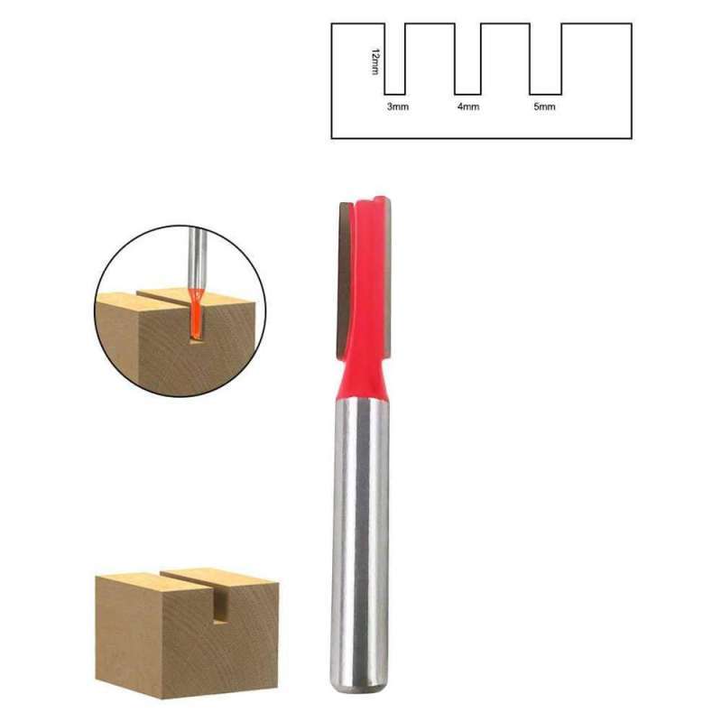 Promo Hongyue Mata Pisau Mesin Serut Kayu Trim Carving Router Bit 1/4 ...
