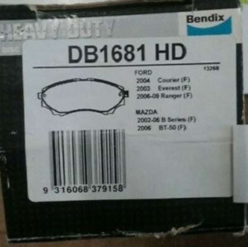 Promo Kampas Rem Depan Ford Ranger Everest Mazda Bt50 Bendix Db1681 Hd Heavy Diskon 20% Di ...