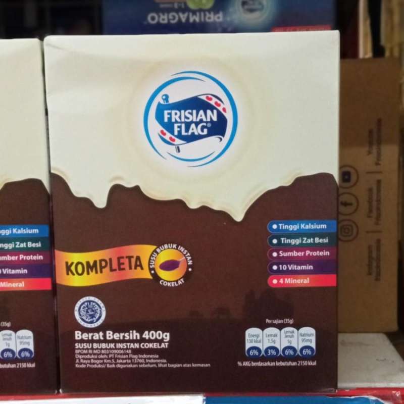 Jual Frisian Flag Kompleta Cokelat 400 Gr Di Seller Playons - Salatiga ...