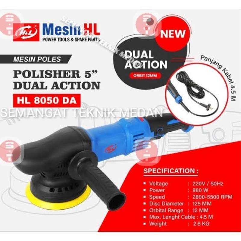 Jual Mesin Poles Dual Action Hl 💯 Harga Murah & Kualitas Terbaik Juni 2025