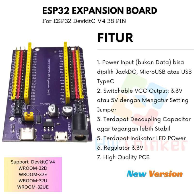 Promo Expansion Board Shield Io Prototype For Esp32 Devkitc V4 38pin 38 ... Promo Expansion Board Shield Io Prototype For Esp32 Devkitc V4 38pin 38 ...
