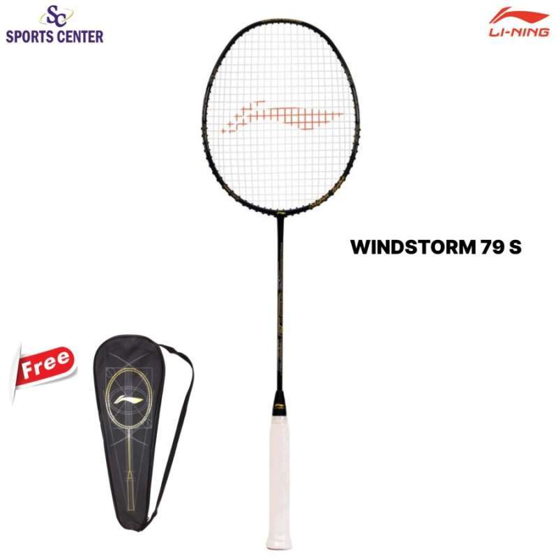 Jual New Raket Badminton Lining Windstorm 79s / 79 S Black Gold Di ...