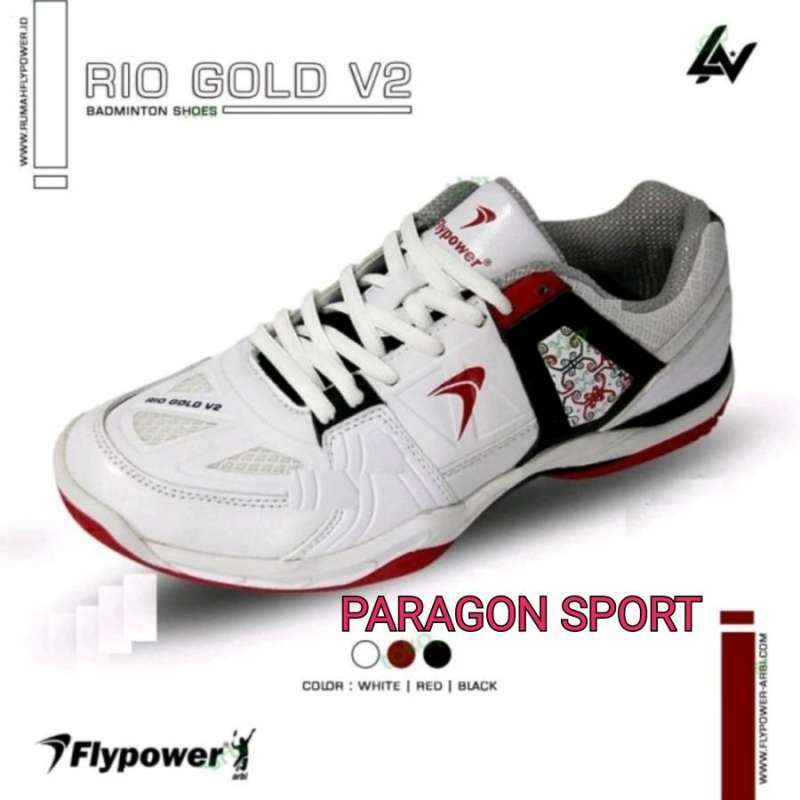 Jual Sepatu Badminton Flypower Rio Gold V2 / Original - 41 Di Seller ...