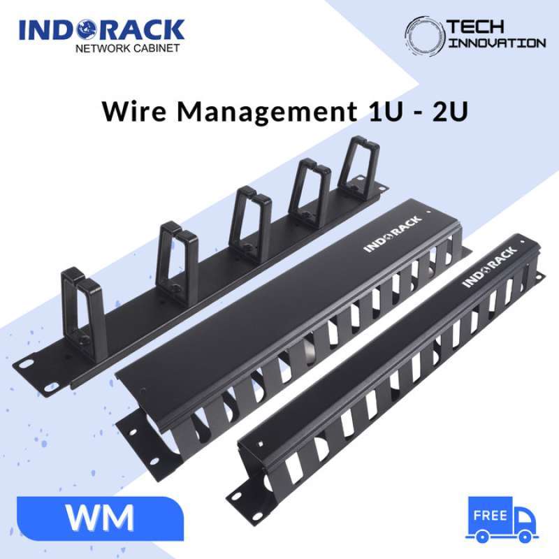 Jual Indorack Wire Management Panel 1u - 2u Pengatur Jalur Kabel Rak ...