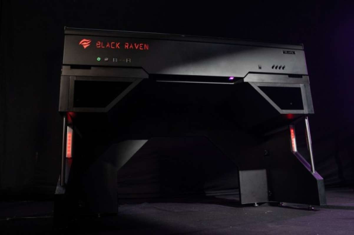 Jual Meja Gaming / Gaming Desk / Meja Pc Black Raven Series Rvn0620b Di ...