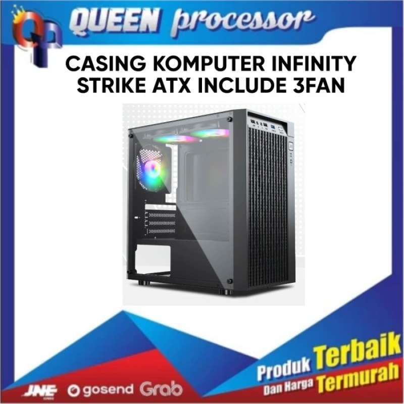 Jual Casing Komputer Infinity Strike Atx Include 3 Fan Di Seller Sweet ...