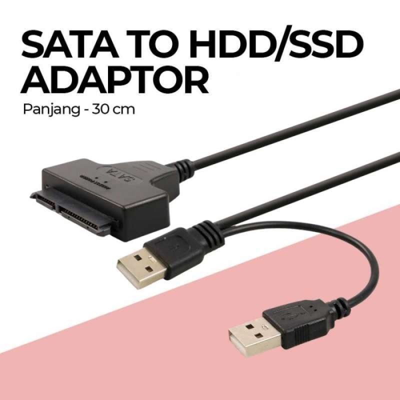 Jual Kabel Sata To Usb 2.0 Hdd/ssd Adaptor Pembaca Hardisk Usb Di ...