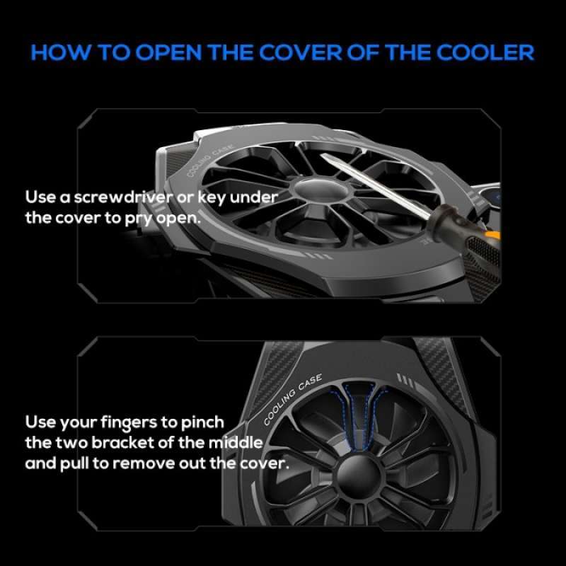 Jual C10 Pendingin Hp Gaming Cooler Mobile Phone Game Radiator With Rgb ...