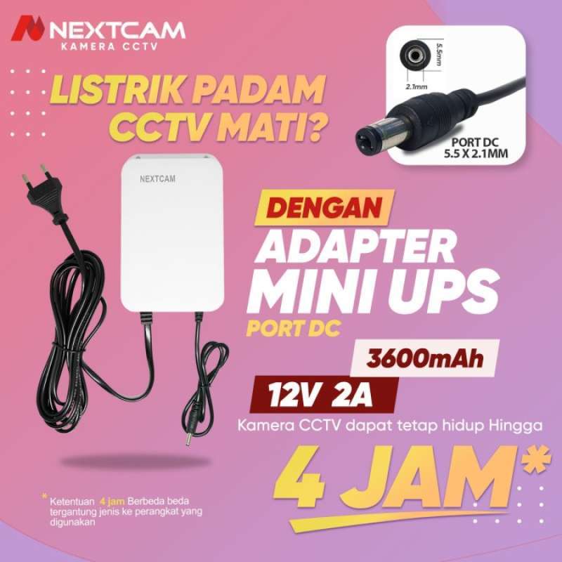 Jual Smart Portable Mini Ups 12v2a Adaptor Ups 12volt Cctv Camera ...