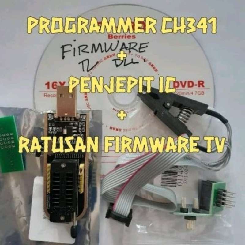 Jual Ch341a Ch341 24 25 Series Eeprom Flash Bios Usb Programmer & Penjepit - Komplit Dvd Di ...
