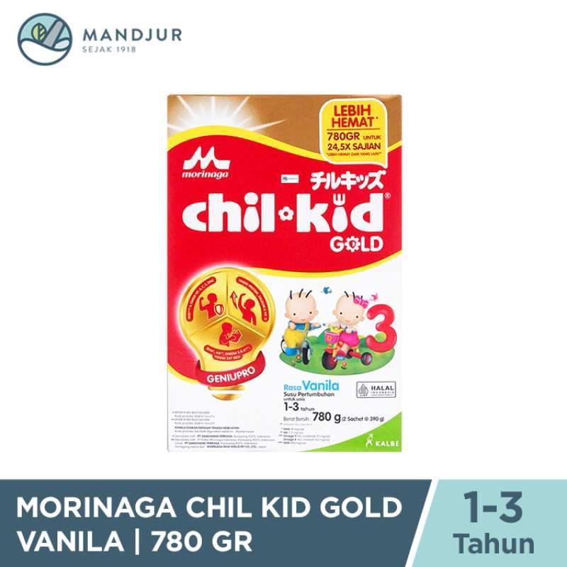 Jual Morinaga Chil Kid Gold Vanila 780 Gr - Susu Pertumbuhan Anak 1-3 Tahun Di Seller Apotek ...