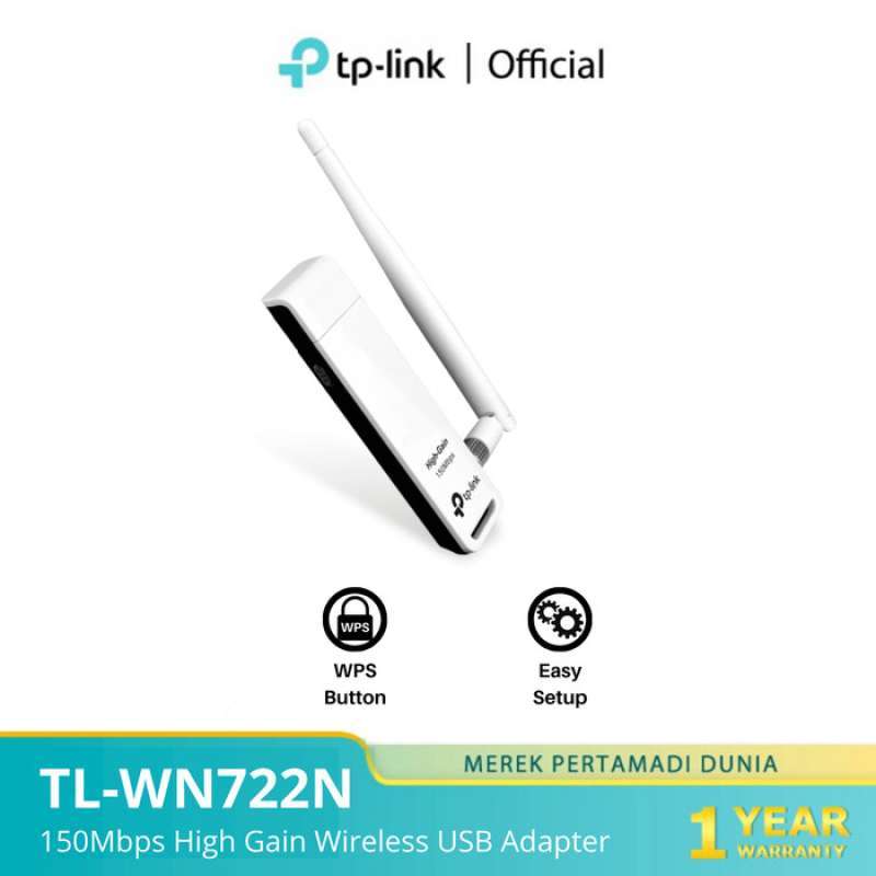 Jual Tp-link Tl-wn722n 150mbps High Gain Wireless Usb Adapter - White - Tl-wn722n_4pcs Di Seller ...
