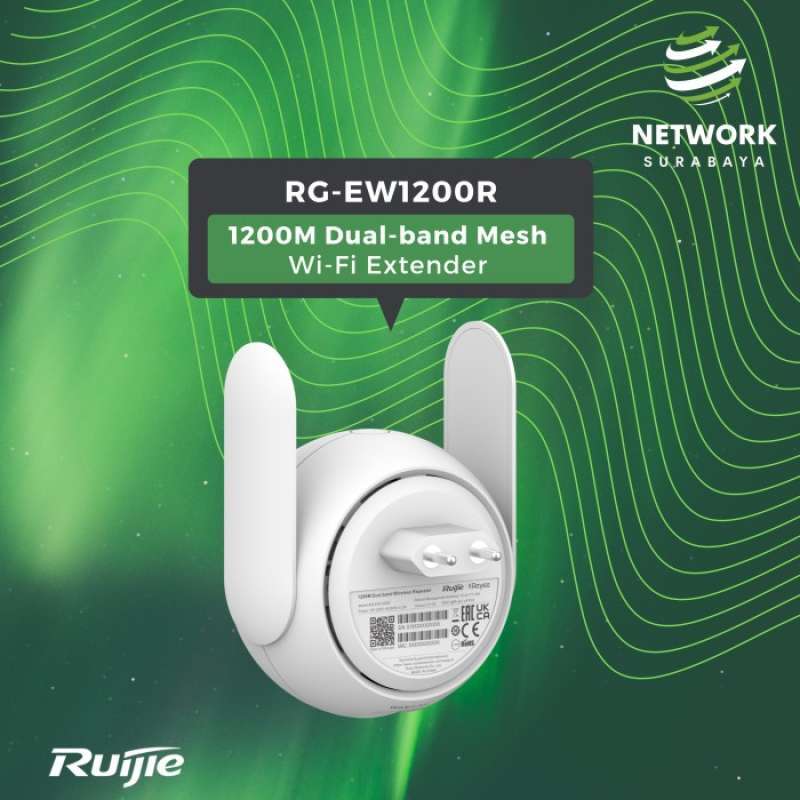 Jual Ruijie Rg-ew1200r 1200m Dual-band Mesh Wi-fi Extender Reyee Di ...