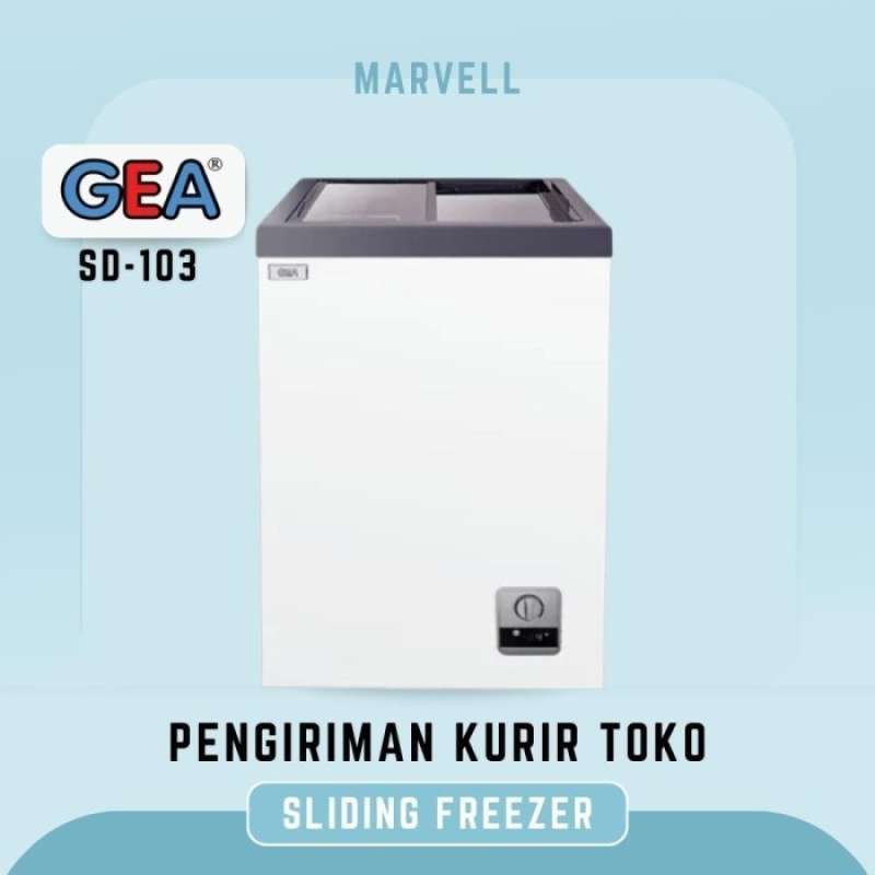 Promo Freezer Es Krim Gea Sd-103 Kulkas Es Krim Kaca Geser 2 Pintu ...