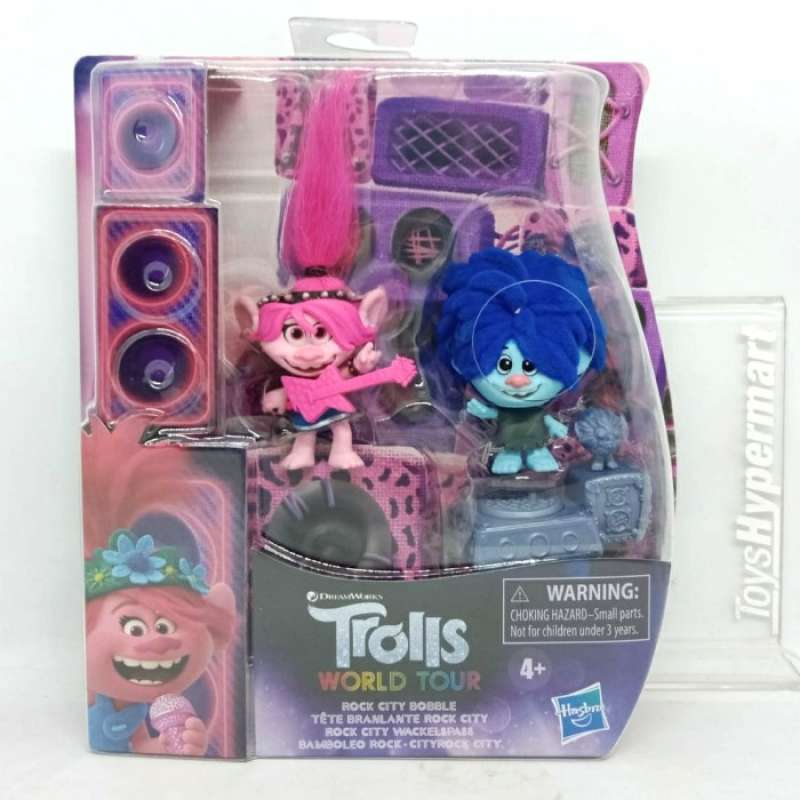 Jual Original Trolls World Tour Rock City Bobble Doll Hasbro Di Seller ...