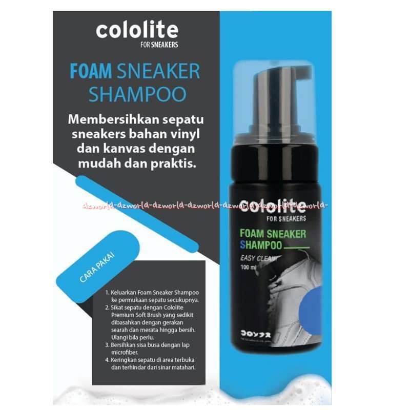 Jual Cololite 100ml For Sneakers Foam Sneaker Shampoo Easy Clean Sampo ...