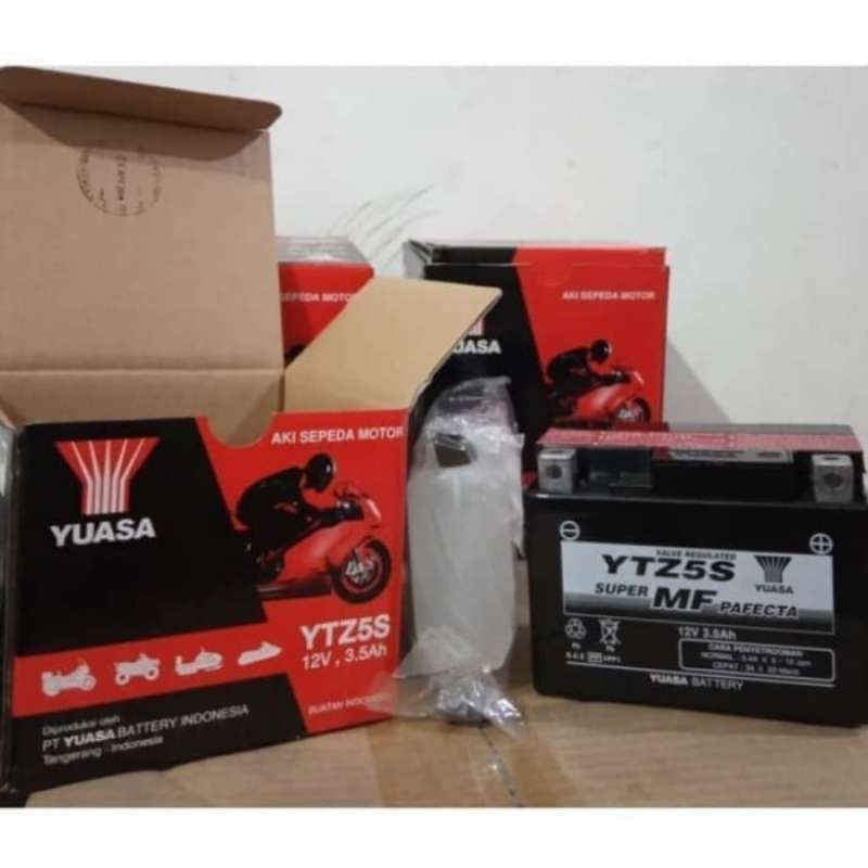 Promo Aki Motor Yamaha R15 Byson Yuasa Ytz5s Mf Original Aki Kering ...