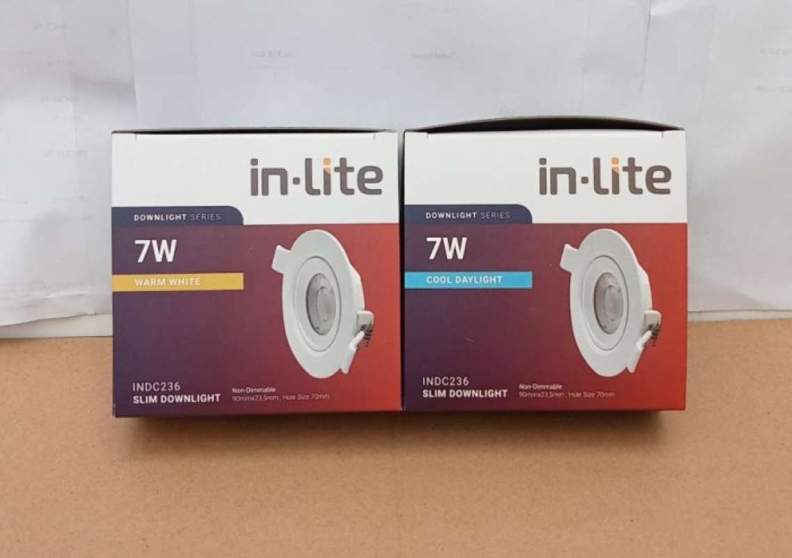 Promo Lampu Spotlight Inlite 7w Indc236 Led Slim Downlight 7 Watt ...