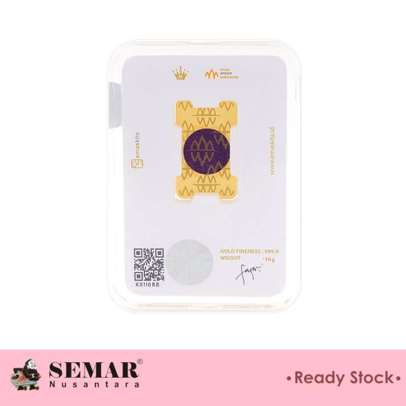 Jual Logam Mulia Antam Press Emas Kita 10gram Emas Batangan Semar ...