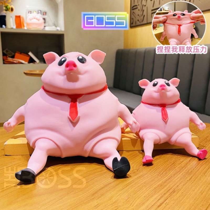 Jual Boss - Mainan Squishy Babi Kawaii Pink Pigs Antistress Mainan Lucu ...