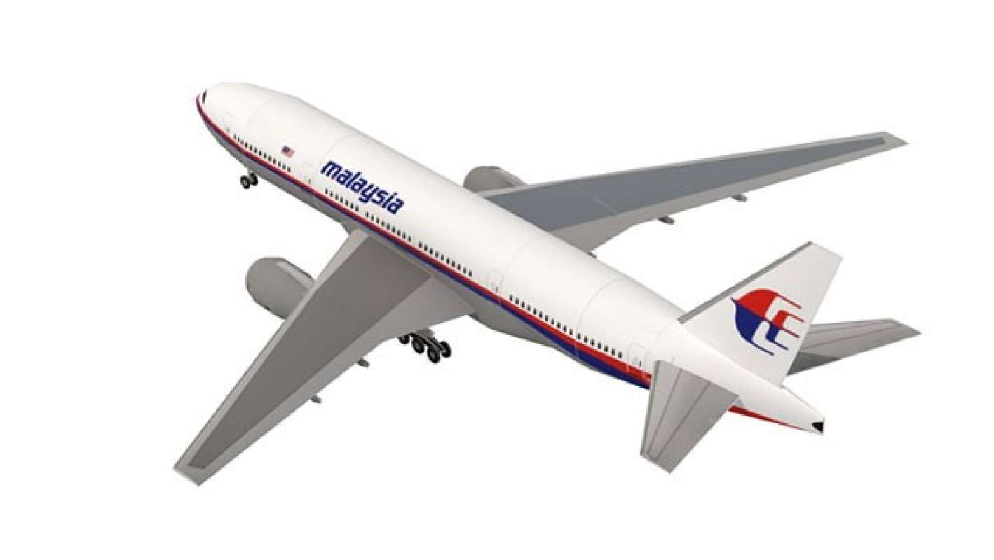 Jual Diy Miniatur Papercraft Pesawat Boeing 777-200 Malaysia Airlines ...
