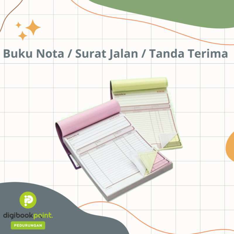Jual Cetak Buku Nota Custom Bahan Carbonless Per Rim 1 Ply/2ply/3ply ...