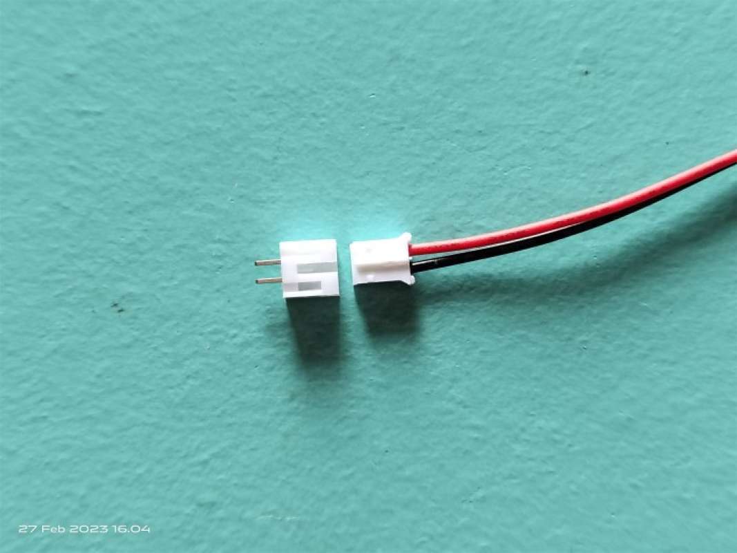 Jual White Socket 2 Pin Male Female Soket Putih Sambungan Kabel 140mm ...
