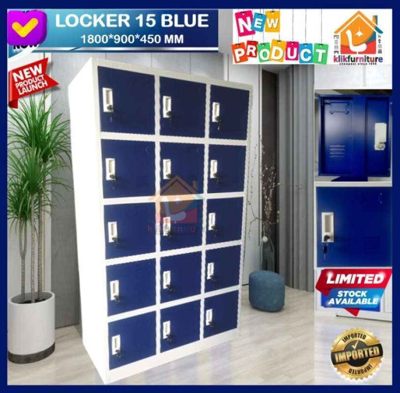 Jual Lemari Loker Besi 15 Pintu Steel Locker Cabinet 15 Doors Akl15 Di ...