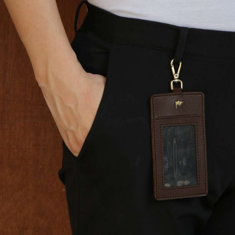 Jual Tfg Name Tag Tali Id Card Lanyard 201 Brown Lifetime Warranty Di ...