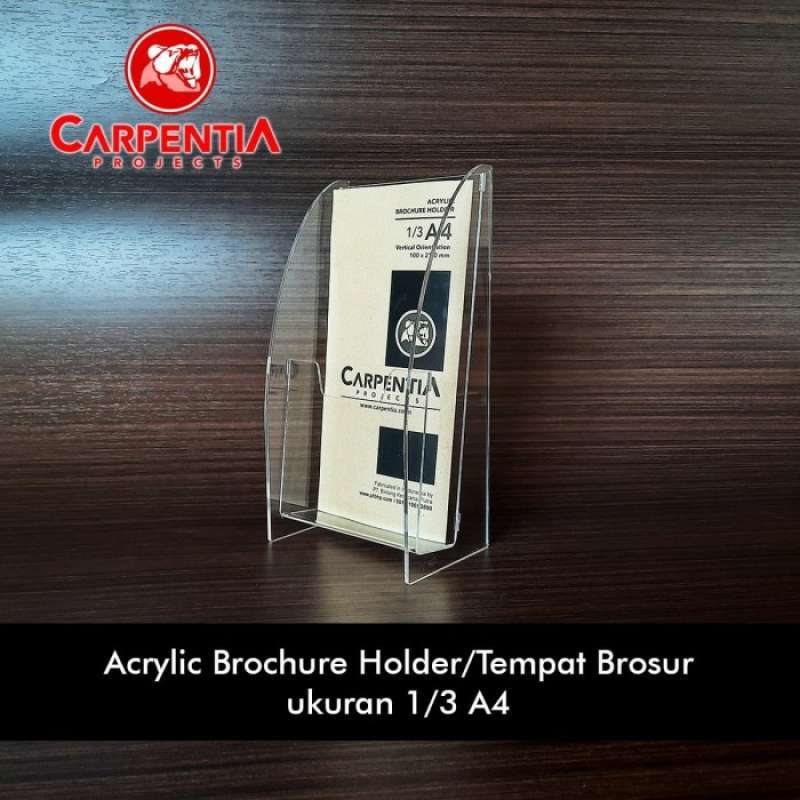 Jual Brochure Holder Acrylic/tempat Brosur Akrilik - 1/3 A4 - Tipe B ...