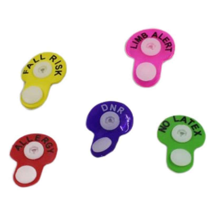 Jual 100pcs Klip Resiko Jatuh Fall Risk Id Band Snap Kancing Alert ...