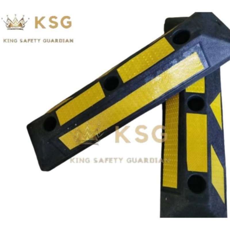 Jual Wheel Stoper Pvc / Wheel Stopper/karet Pengganjal Ban Mobil Di ...