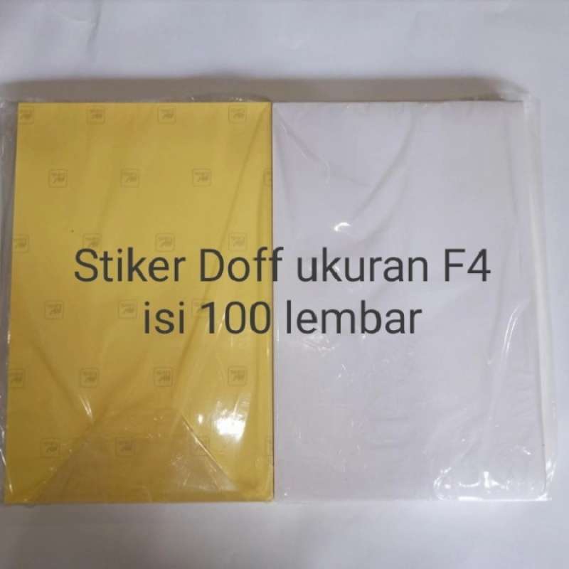 Jual Kertas Sticker Hvs Doff Camel Ukuran F4 Folio 100 Lembar Di Seller ...