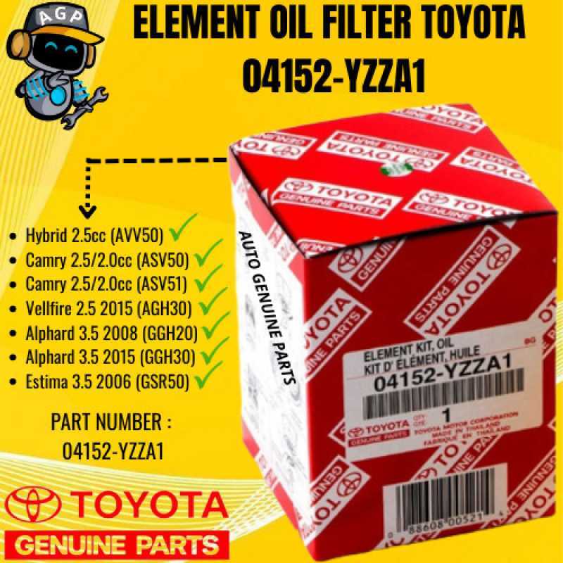 Promo New Filter Oli / Element Oil Filter 04152-yzza1 Promo Diskon 15% ...