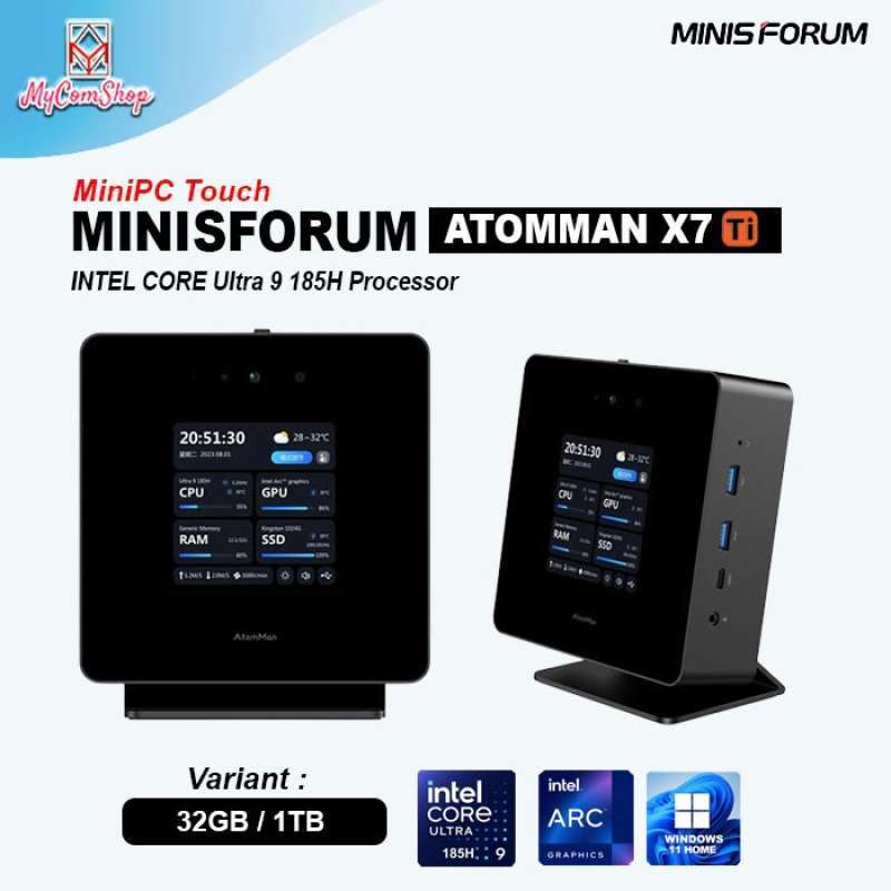 Jual Minisforum Atomman X Ti Mini Pc Gaming Intel Core Ultra H Intel Arc Graphics
