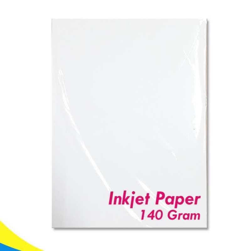 Jual Inkjet Paper A4 -140 Gram Double Side / Kertas Inkjet /isi 50 ...