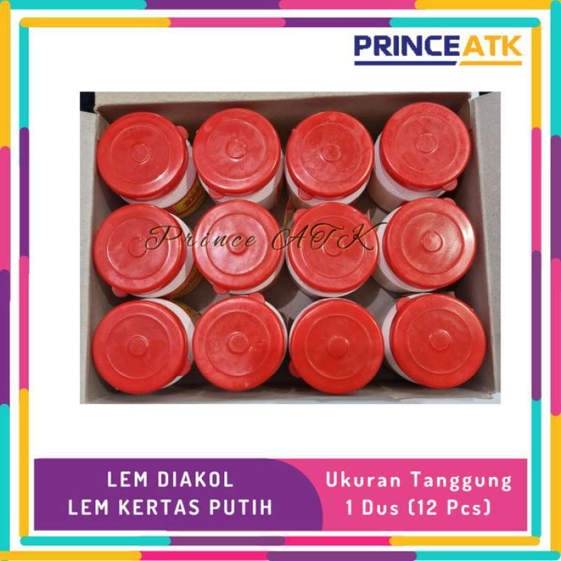 Jual [1 Dus=12 Pcs] Lem Diakol Ukuran Tanggung / Lem Kertas Putih Di Seller Kingyo - Cengkareng ...