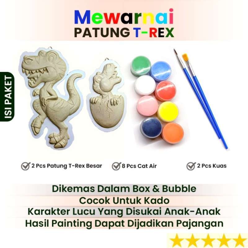 Jual (=) Bbf Gallery - Painting Kit Mewarnai Patung Dinosaurus / Di ...