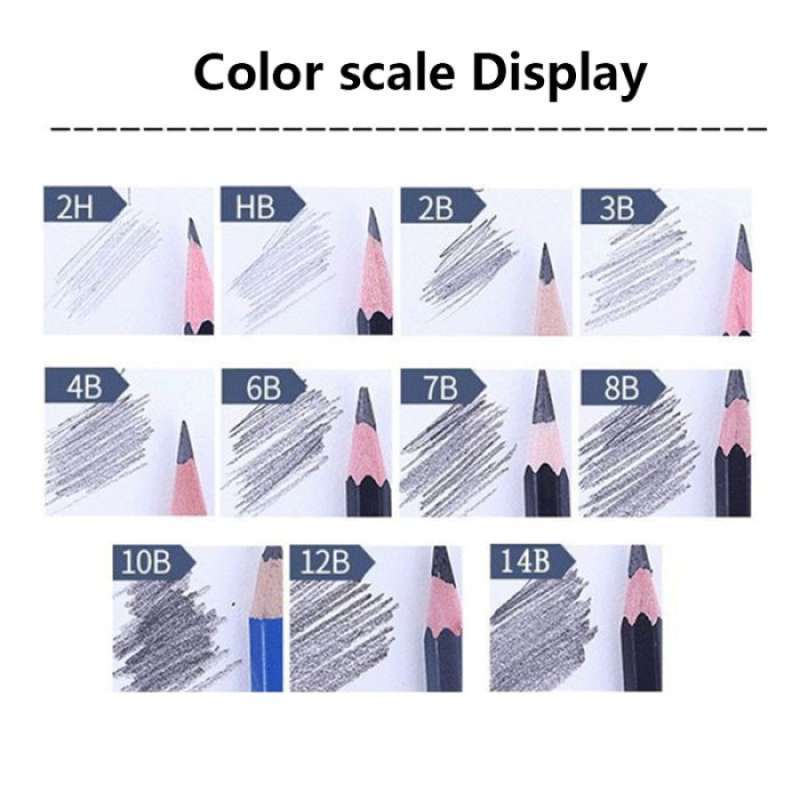 Jual 12 Pcs Charcoal Pencil Sketch Set Lengkap Pensil Khusus Sketsa 2h - 8b Di Seller Regstore ...