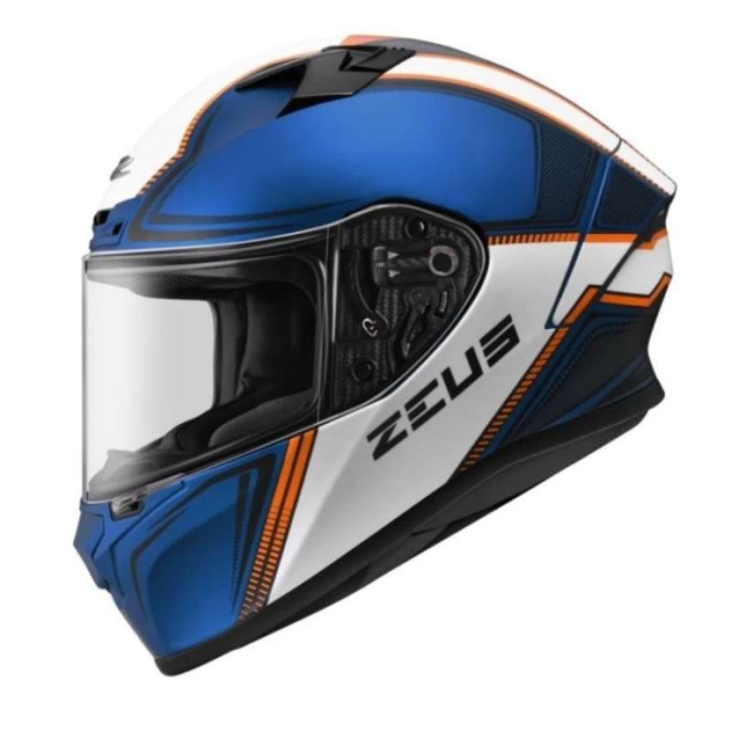 Jual Zeus Zs826 Original | Matte Blue Bk13 |helm Motor Full Face Zs-826 ...