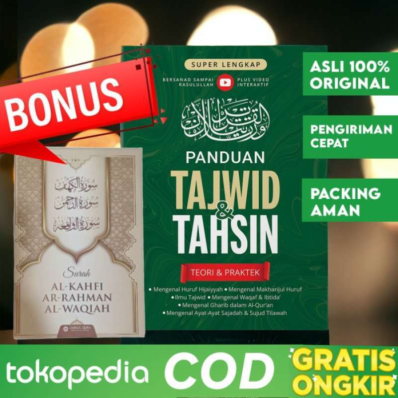 Promo Buku Panduan Tajwid Tahsin Bersanad Lengkap Teori Dan Praktek Bonus Diskon 23% Di Seller ...