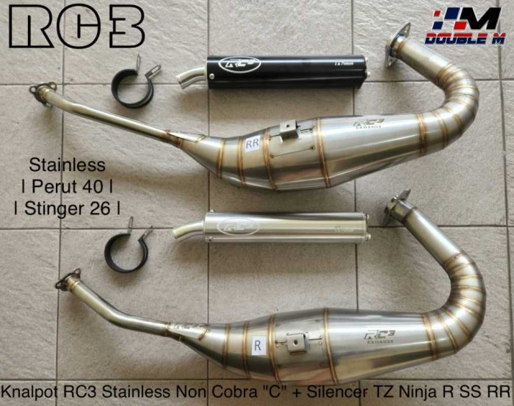 Promo Knalpot Racing Rc3 Stainless Tipe Non Cobra Standar Ninja R Rr Ss ...