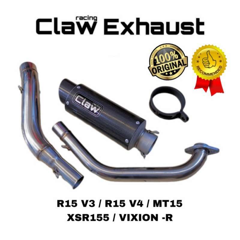 Promo Claw Racing : Knalpot R15 V3 V4 Mt15 Xsr155 Vixion R - Light ...