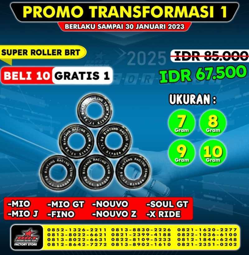 Jual Super Roller Black Diamond Brt Yamaha Mio (7,8,9,10 Gram) - 7 Gram ...