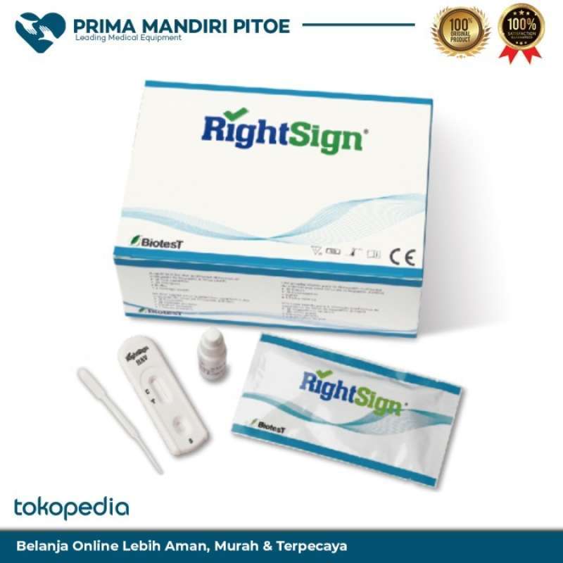 Promo Right Sign Hbsag Casette Whole Blood Diskon 23% Di Seller Leomord ...