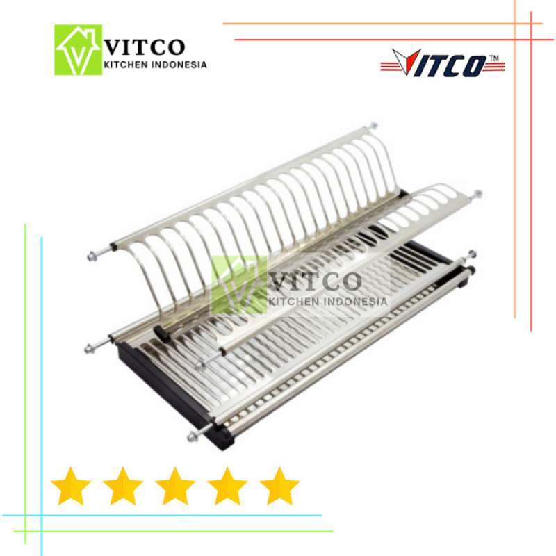 Jual Vitco Stainless Steel Dish Drip / Rak Piring & Gelas Cantik ...
