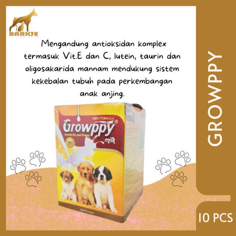 Jual Susu Anak Anjing Growppy Puppy Milk-baby Dog Milk 1box Isi 10 Sachet Di Seller Raindrop ...