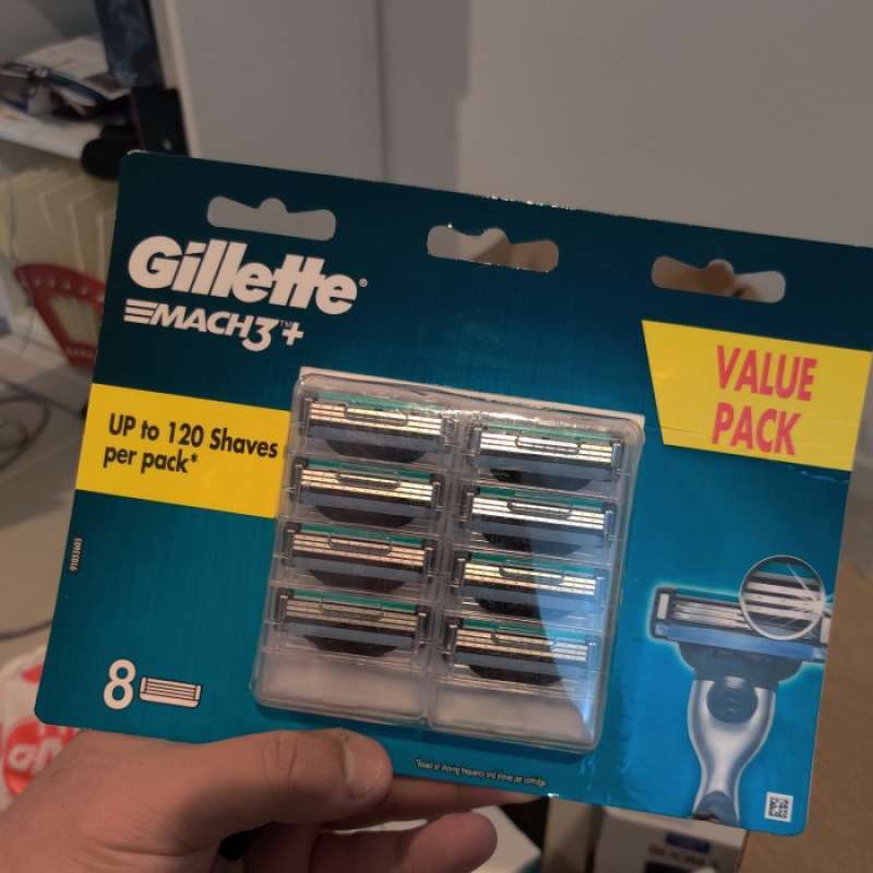 Jual Gillette Cartridge Mach 3 3+ Turbo Refill Pisau Cukur Isi Ulang ...