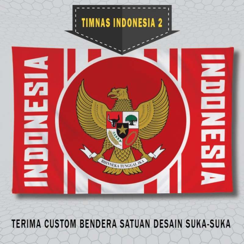 Jual Bendera Timnas Garuda Indonesia Merah 1-4 - Satin 110x75 Di Seller ...