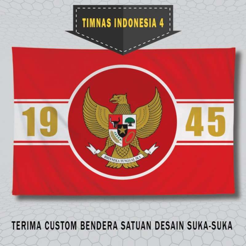Jual Bendera Timnas Garuda Indonesia Merah 1-4 - Satin 110x75 Di Seller ...